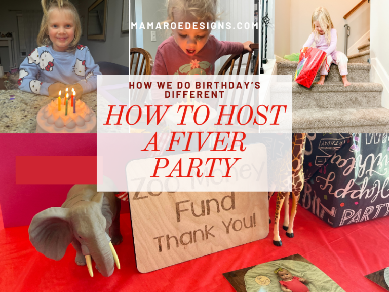 Birthday Traditions: How to Host a Fiver Party - Mama Roe Designs